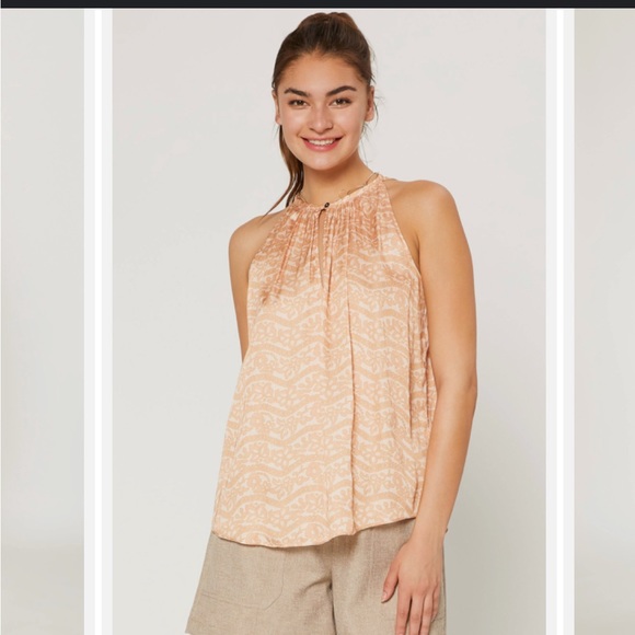 Current Air | Tops | Nwt Current Air Ginger Motif Halter Top Size M ...